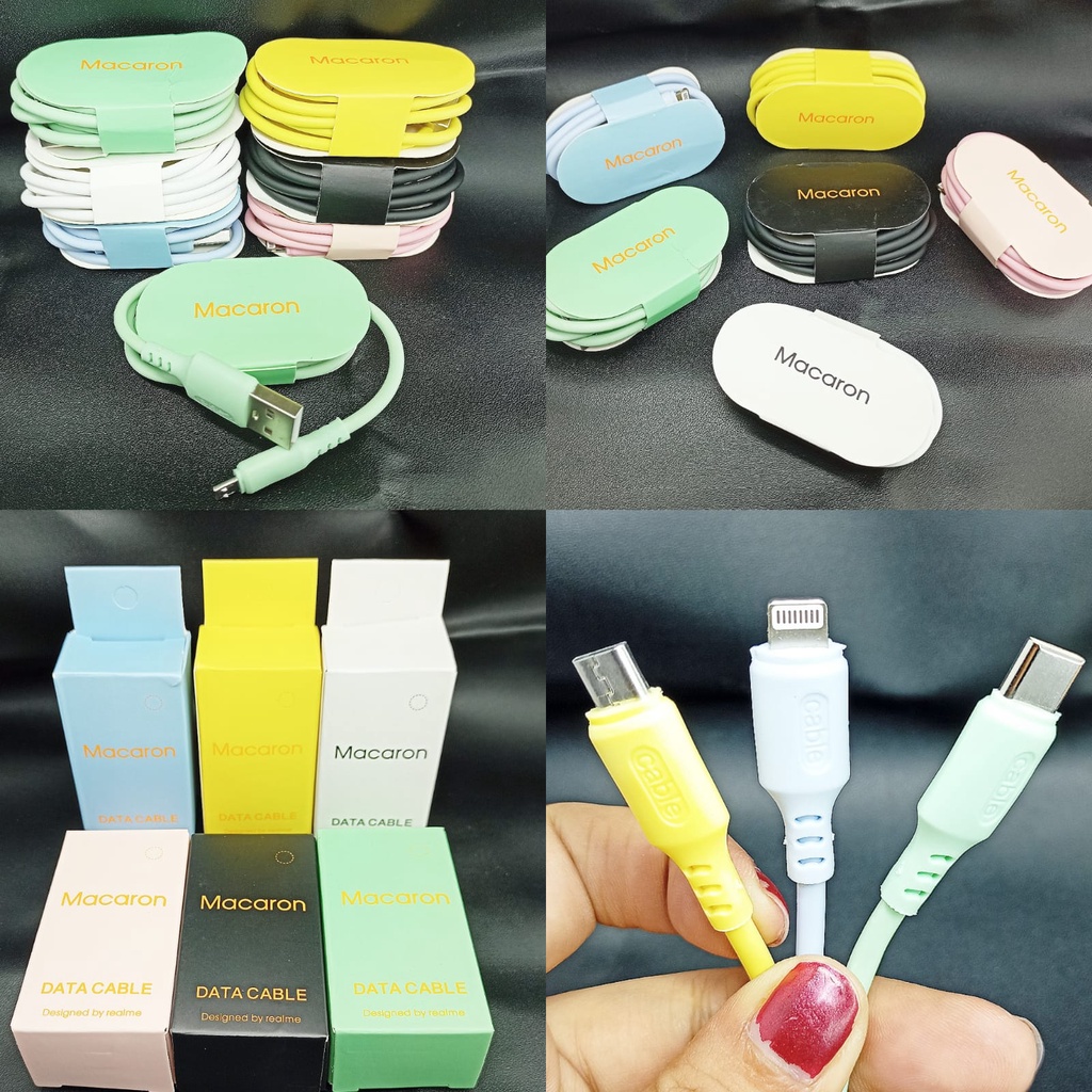 Jual QTOP Kabel Charger Macaron Full Color Cable Data Macaron Usb Micro ...