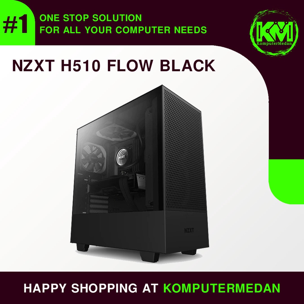 Jual CASING NZXT H510 FLOW BLACK | Shopee Indonesia