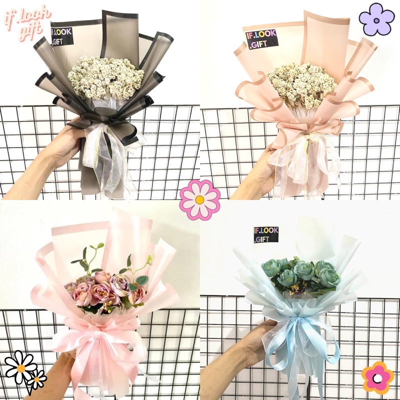 Jual Buket Bunga Edel Dried Flower PREMIUM / Artificial - BUKET MURAH ...