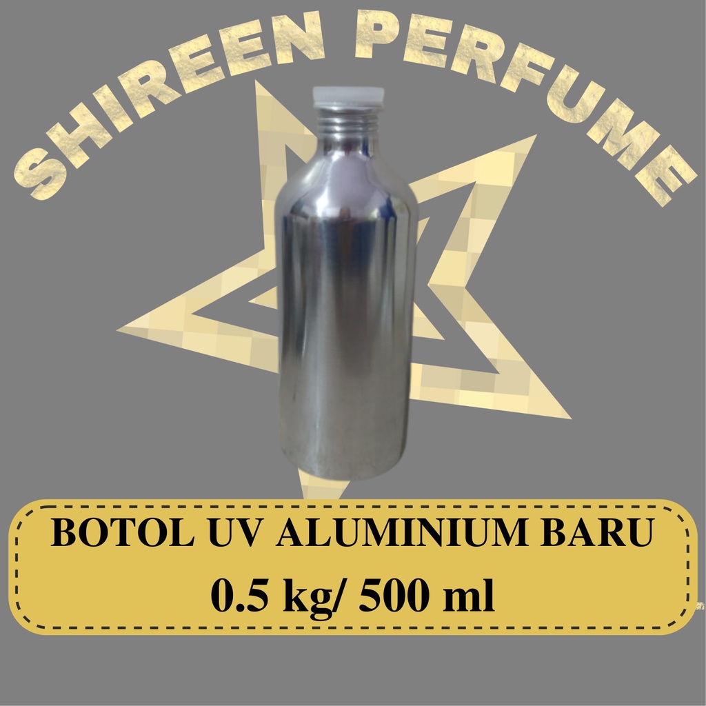 Jual BOTOL KALENG PARFUM UV ALUMINIUM BARU 0.5 KG/ 500 ML | Shopee ...