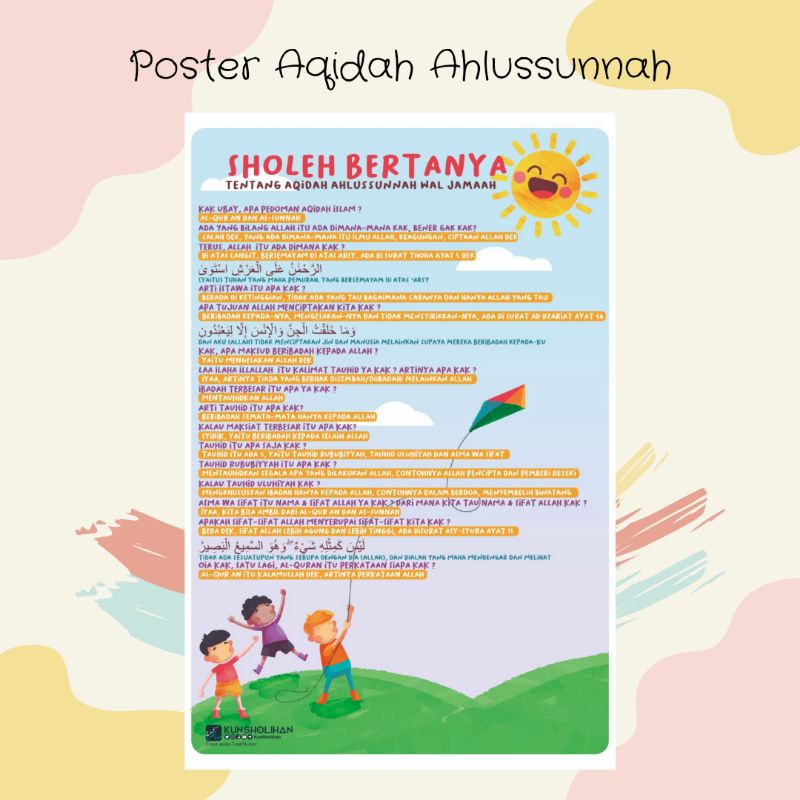 Jual Poster Aqidah Islam Ahlussunnah | Shopee Indonesia