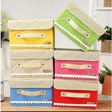 Jual STORAGE BOX / KOTAK PENYIMPANAN BARANG KAIN MOTIF 3 KANCING ...