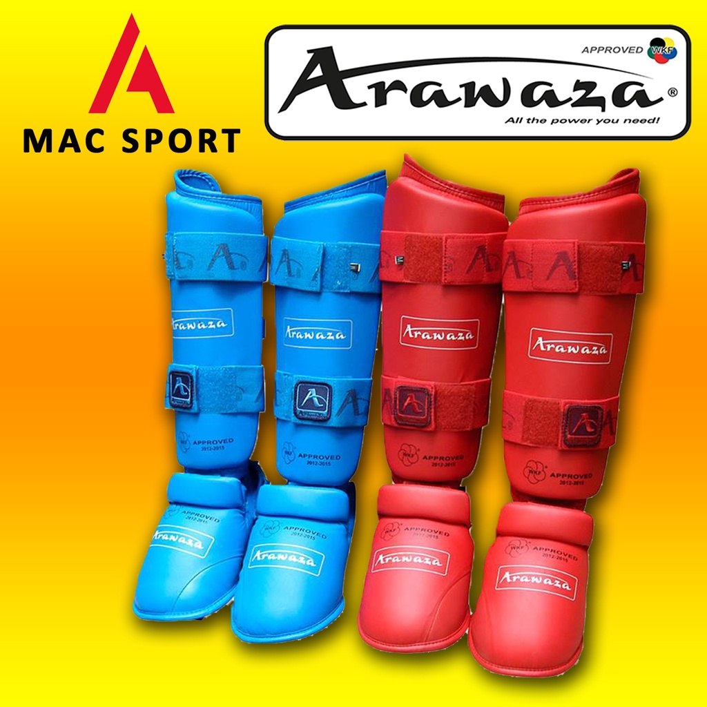 Jual SHIN FOOT PROTECTOR ARAWAZA WKF APPROVED - PELINDUNG KAKI KARATE ...