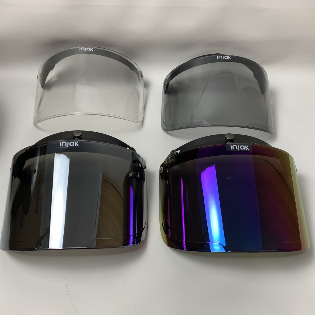 Jual Kaca Helm Bogo Murah Kaca Bogo Retro Kaca Flat Datar Cembung Smoke Pelangi Rainbow Silver