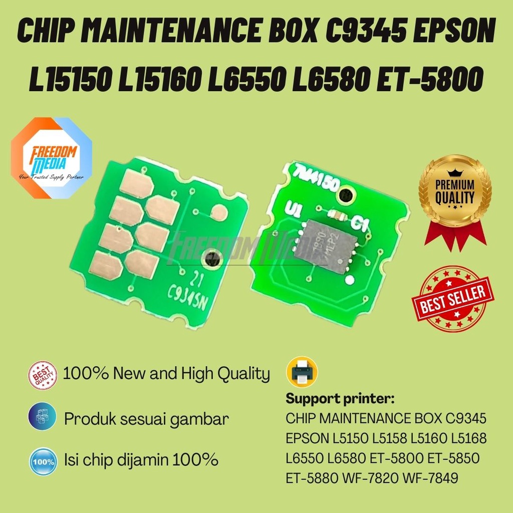 Jual Chip Maintenance Box C9345 Epson L15150 L15160 L18050 M15140 - NEW | Shopee Indonesia