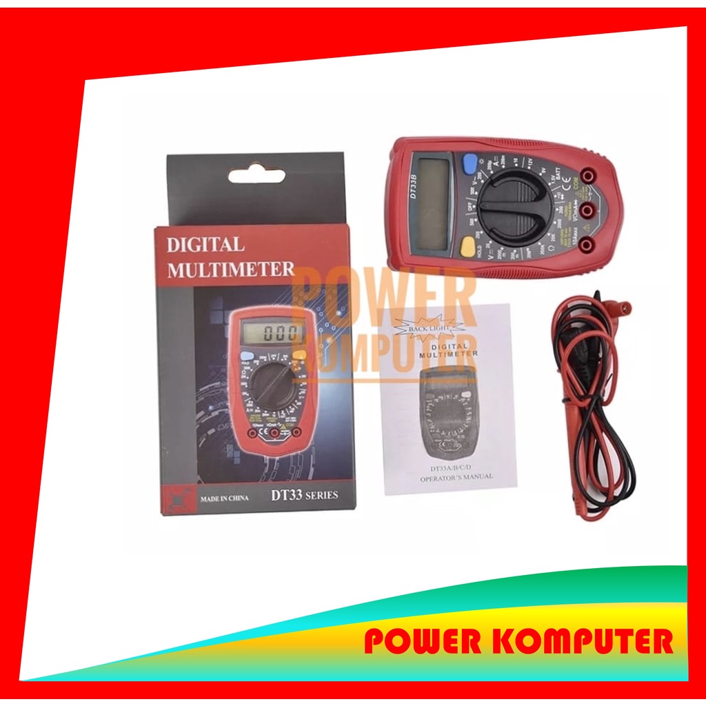 Jual DT33D Pocket Size Digital Multimeter Multi Meter 1999 Counts ...
