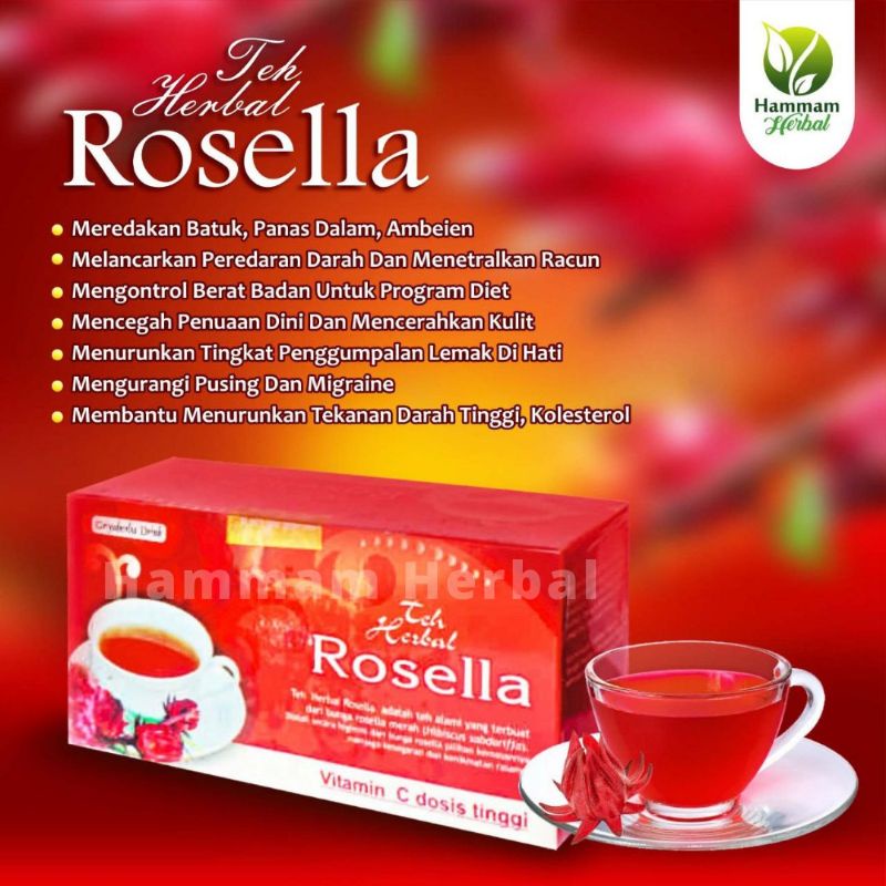 Jual Teh Celup Herbal Bunga Rosela Rosella | Shopee Indonesia