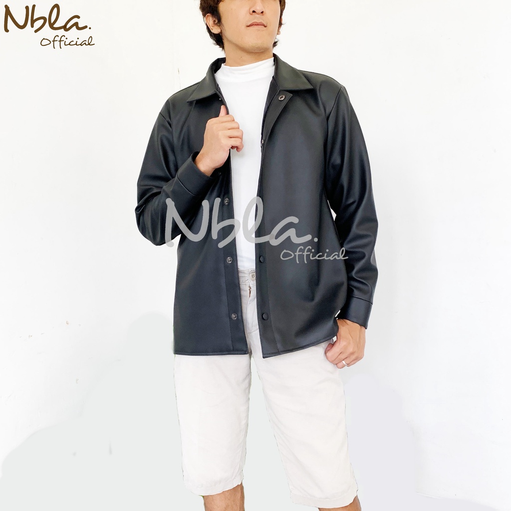 Jual Jaket Kulit Sintetis Pria Jaket Oversize Pria Korean Style Jaket ...