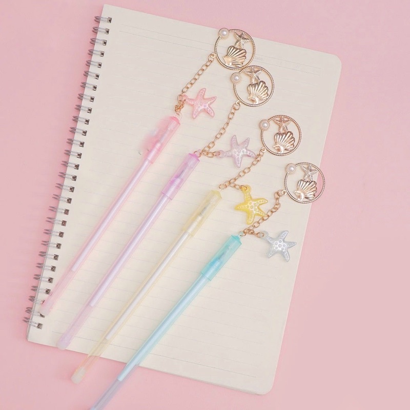 Jual pulpen pena bolpoin motif dengan gantungan mermaid putri duyung ...