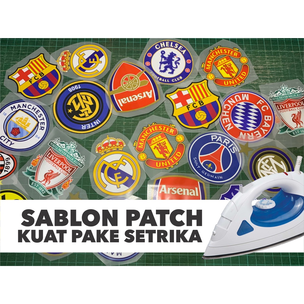 Jual PATCH STIKER SABLON BAJU Logo Setrika | cetak DTF Sablon iron ...