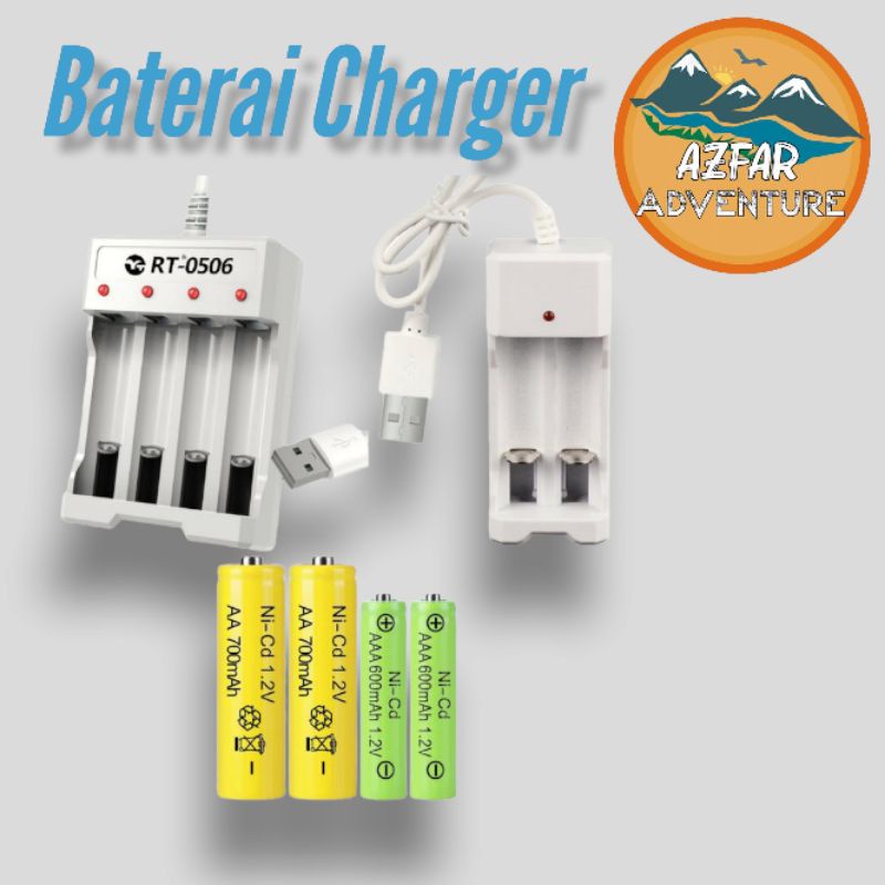 Jual Baterai Cas Baterai Charge AA dan AAA Baterai Isi Ulang Ni cd ...