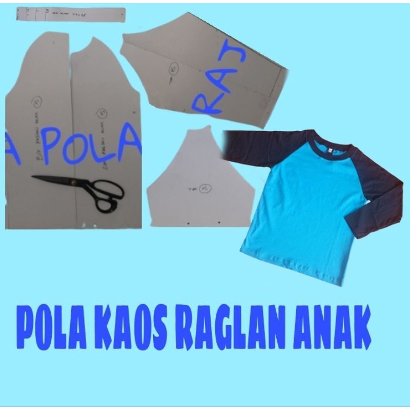 Jual pola kaos raglan anak isi 6 ukuran XS S M L XL XXL | Shopee Indonesia