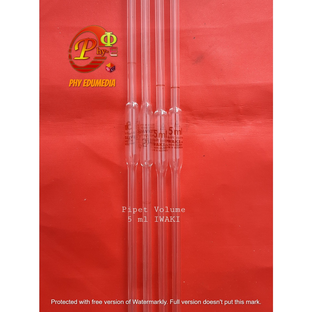 Jual Pipet Volume 5ml / Pipet Gondok 5 ml IWAKI | Shopee Indonesia