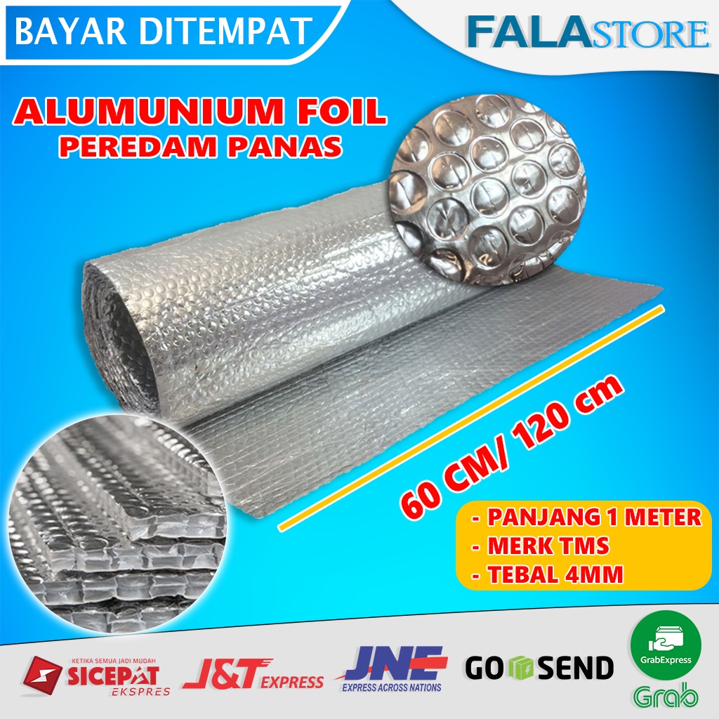 Jual Aluminium Foil Bubble Lebar 1,2m Peredam Panas Atap Rumah Buble ...