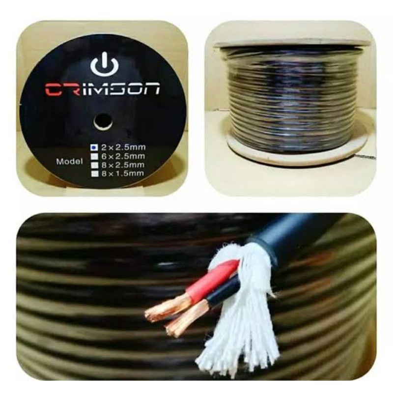 Jual KABEL SPEAKER ISI 2 CRIMSON 2X2.5 PER METER / CABLE CRIMSON ...
