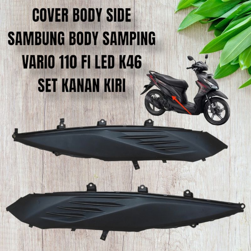 Jual cover body side Vario 110 fi led sambungan body k46 set kanan kiri ...