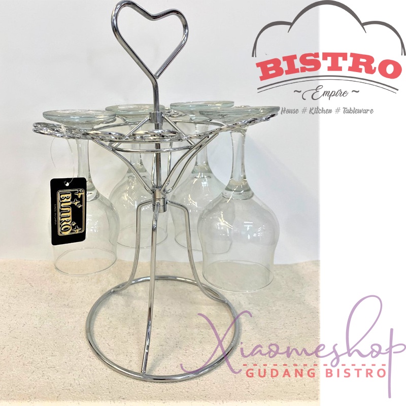 Jual Rak gelas Kaki BISTRO 12342 rak Cangkir mug rack stainless tempat gelas glass rack rak mug ...
