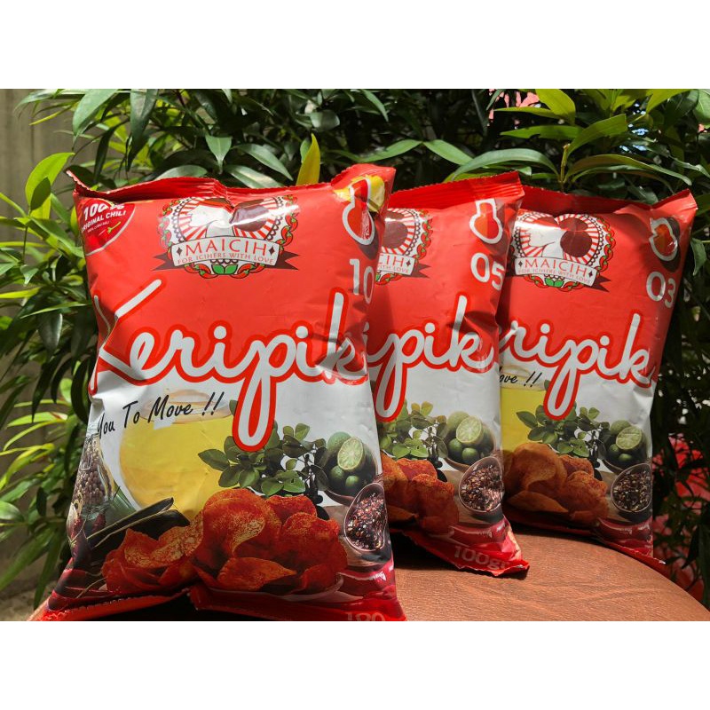 Jual MAICIH KERIPIK SINGKONG LEVEL 03,05,10 100 GRAM | Shopee Indonesia