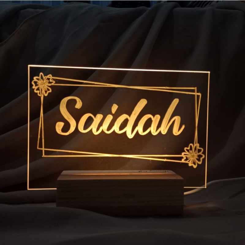 Jual LAMPU NAMA AKRILIK / LED NAMA AKRILIK | Shopee Indonesia