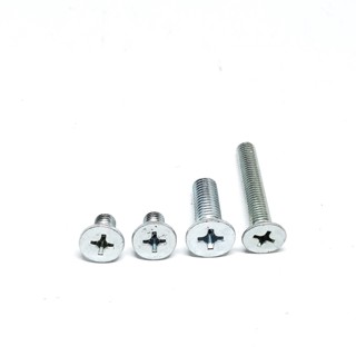 Jual Baut JF Baut Kepala Obeng Rata Obeng Plus M4 (25 pcs) ukuran 4 mm Lengkap Baut Mesin ...