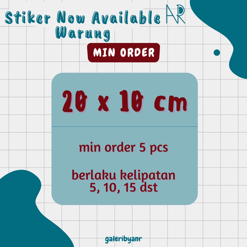 Jual STIKER NOW AVAILABLE GO FOOD GRAB FOOD SHOPEE FOOD | STIKER NOW ...