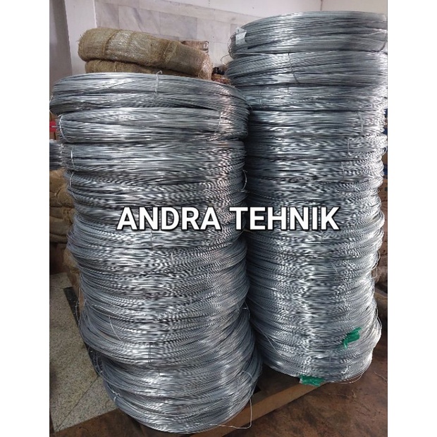 Jual kawat galvanis (1kg) / kawat iket / kawat putih bwg 6,8,10,12,14,16 | Shopee Indonesia