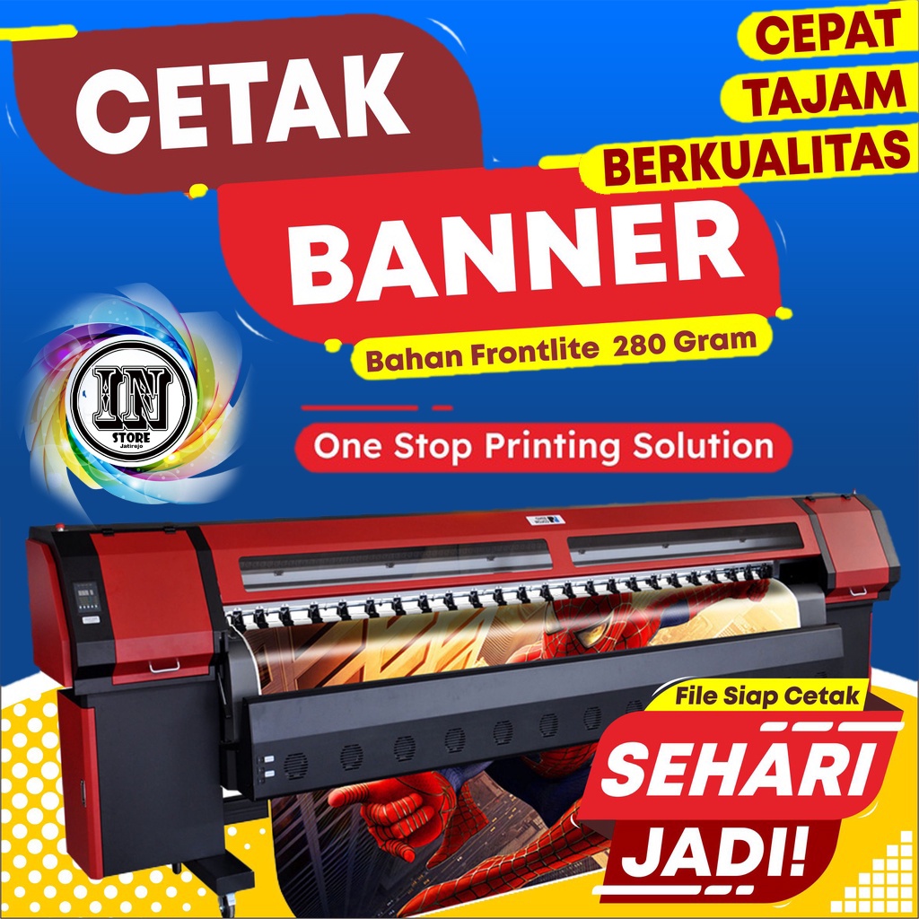 Jual Cetak Banner, Spanduk, Baliho murah 280 Gram Tajam, Pekat, Sehari Jadi free desain | Shopee ...