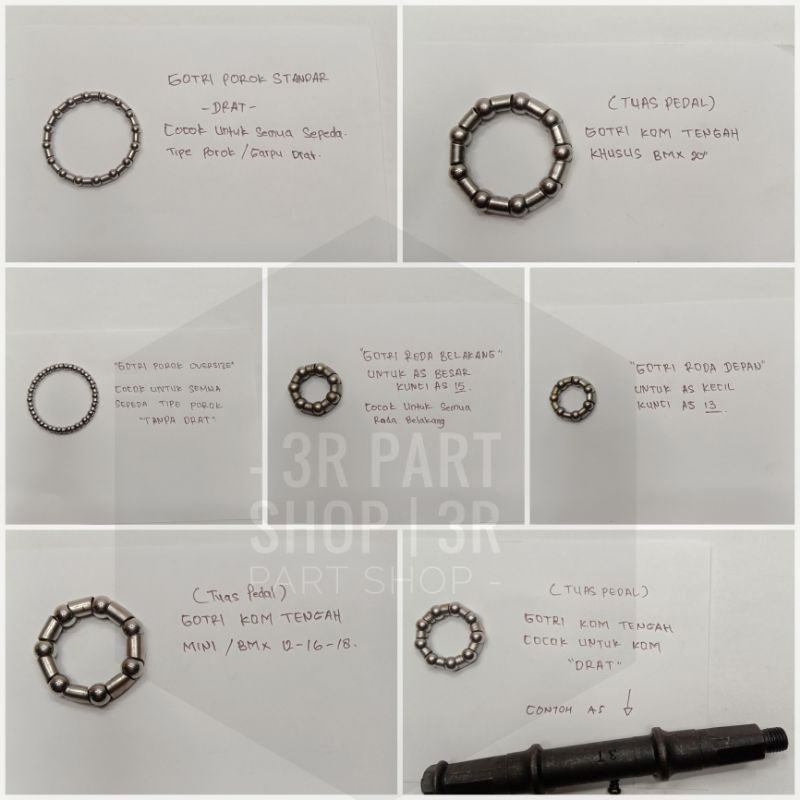 Jual Sarangan gotri sepeda / pelor sepeda lahar belakang depan tengah ...