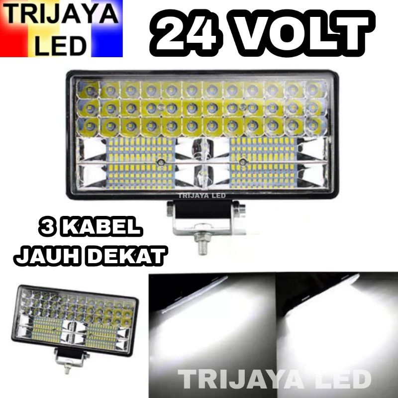 Jual Lampu Tembak Sorot 24 Volt LED CWL 84 Mata CREE Truk Bus Canter Tronton Traktor 4 Inch 3 ...