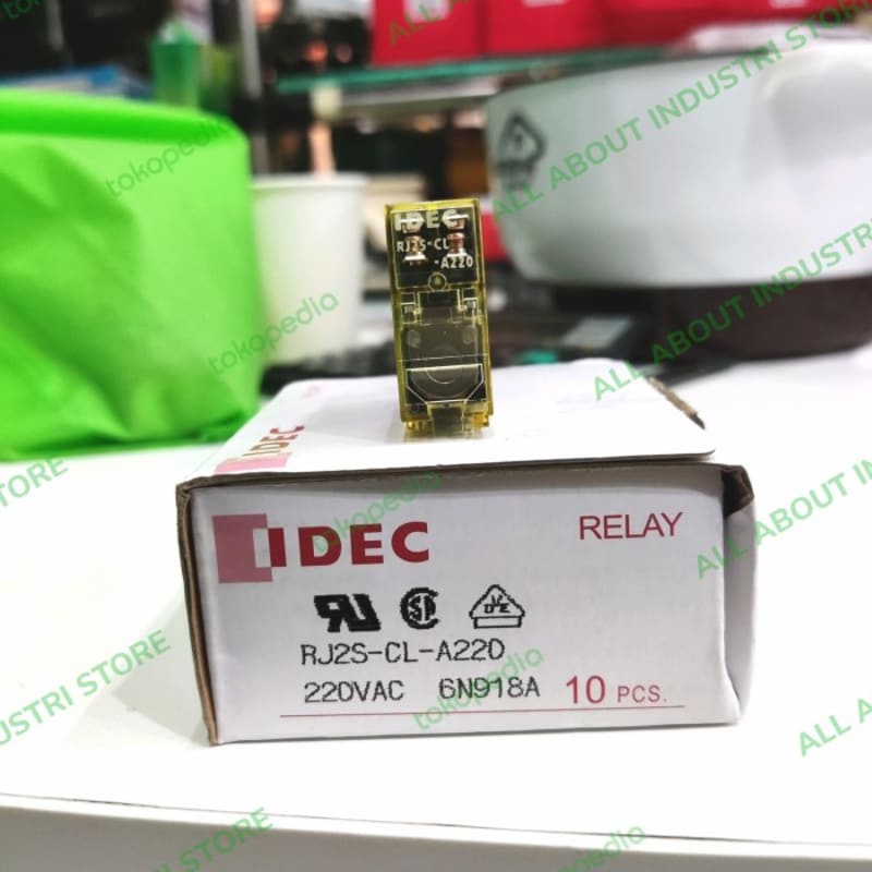 Jual RELAY IDEC RJ2S-CL-D24 / RJ2S-CL-A220 220VAC / 24VDC RJ2S CL 220V ...