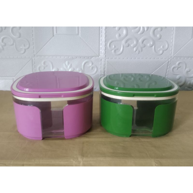 Jual Tupperware Window Canister Hijau Ungu / Toples | Shopee Indonesia