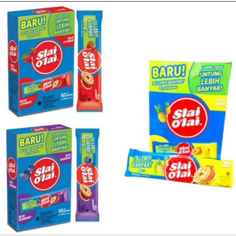 Jual Slai Olai 32 gram (1 pack isi 10 pcs) | Shopee Indonesia