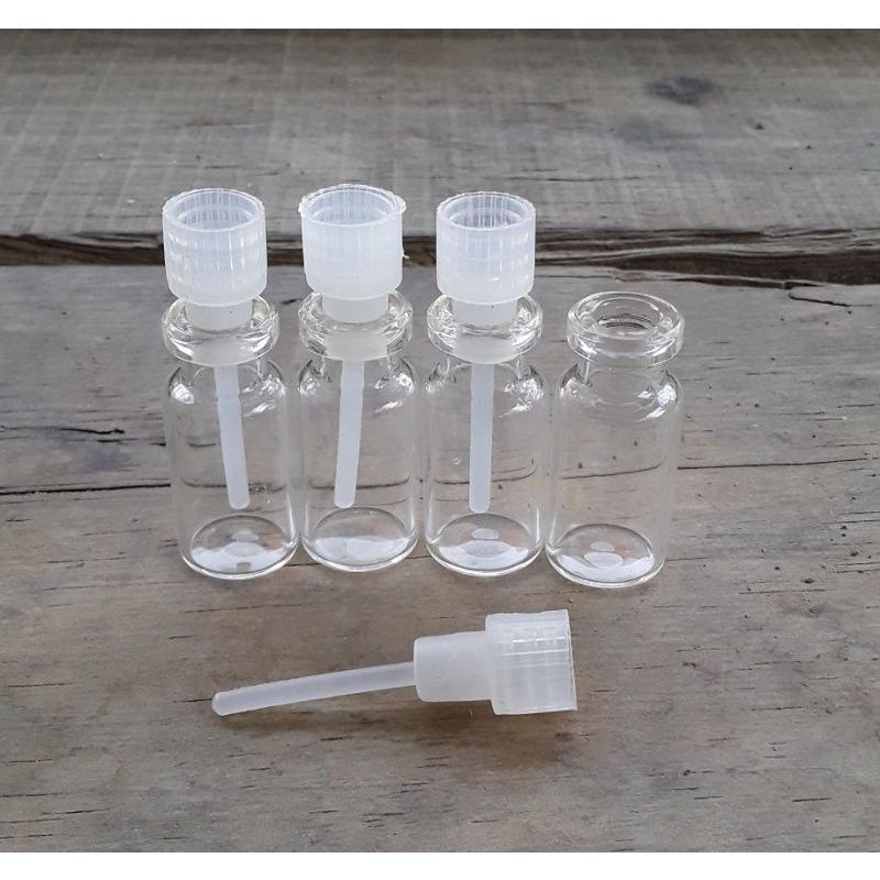 Jual Botol ParfumTester Pinisilin 3ml Botol Kosong Plus Tutup Bening ...