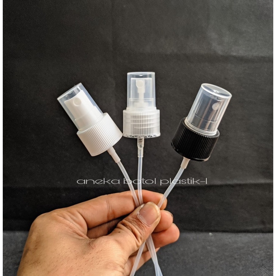 Jual tutup spray neck 24 hitam putih bening untuk botol 100ml 250ml 500ml tanpa botol tutup saja ...