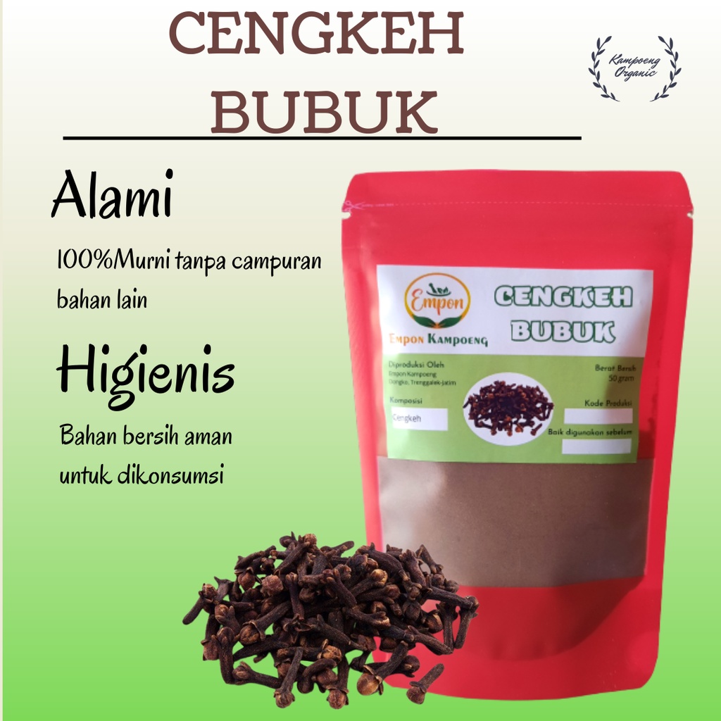 Jual Cengkeh Cengkih Bubuk Clove Powder Murni Asli Alami Kering Organik ...
