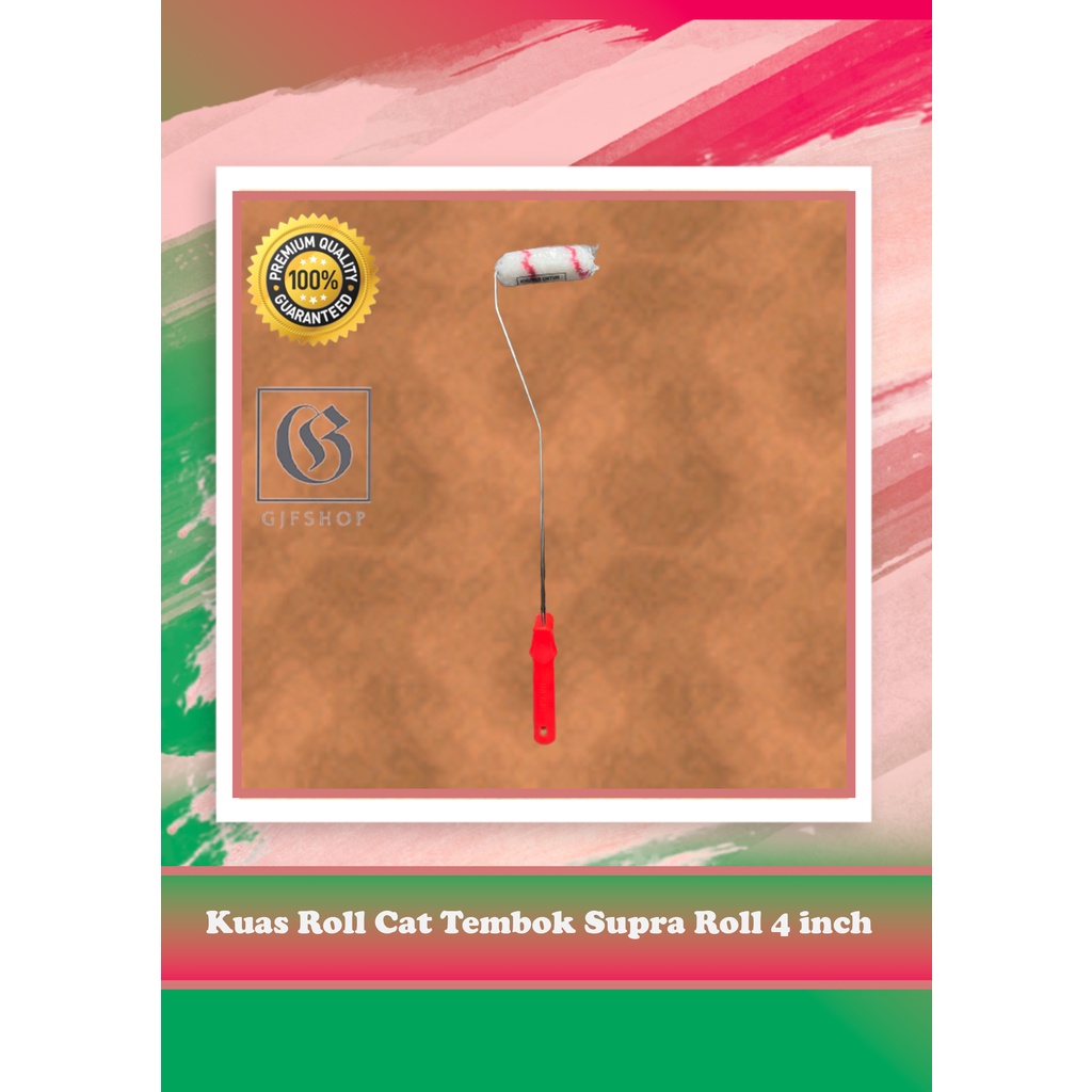 Jual Kuas Roll Cat Tembok Supra Roll 4 inch Gagang Panjang | Shopee ...