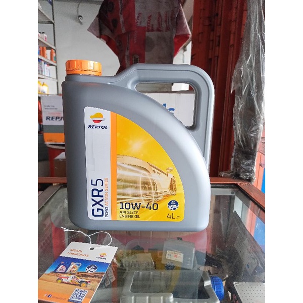 Jual Oli Mesin Repsol GXR5 10W-40 API SL CD Galon 4L | Shopee Indonesia