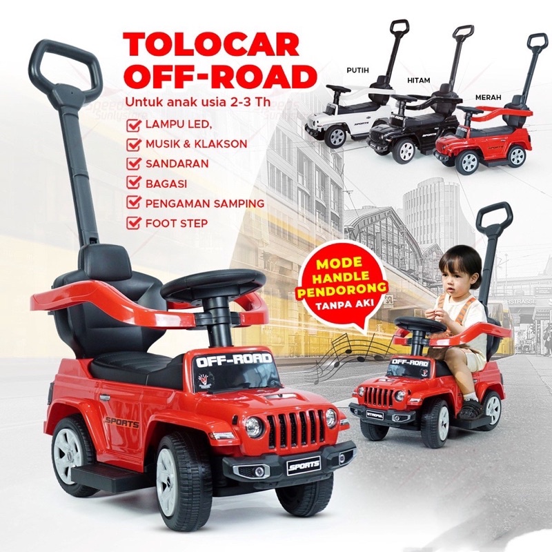 Jual PMB Mainan Anak Mobil Mobilan Dorong Manual PMB K601B Tolocar ...