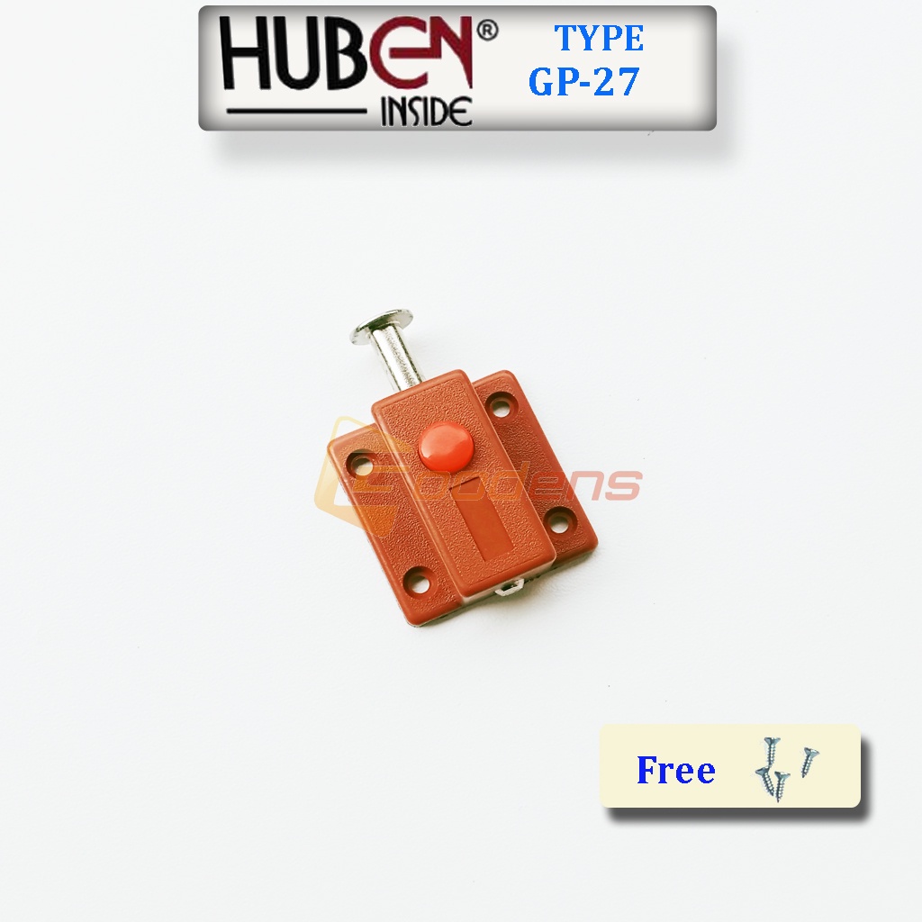 Jual Huben GP-27 Grendel Tekan, Push Lock, Slot tekan | Shopee Indonesia