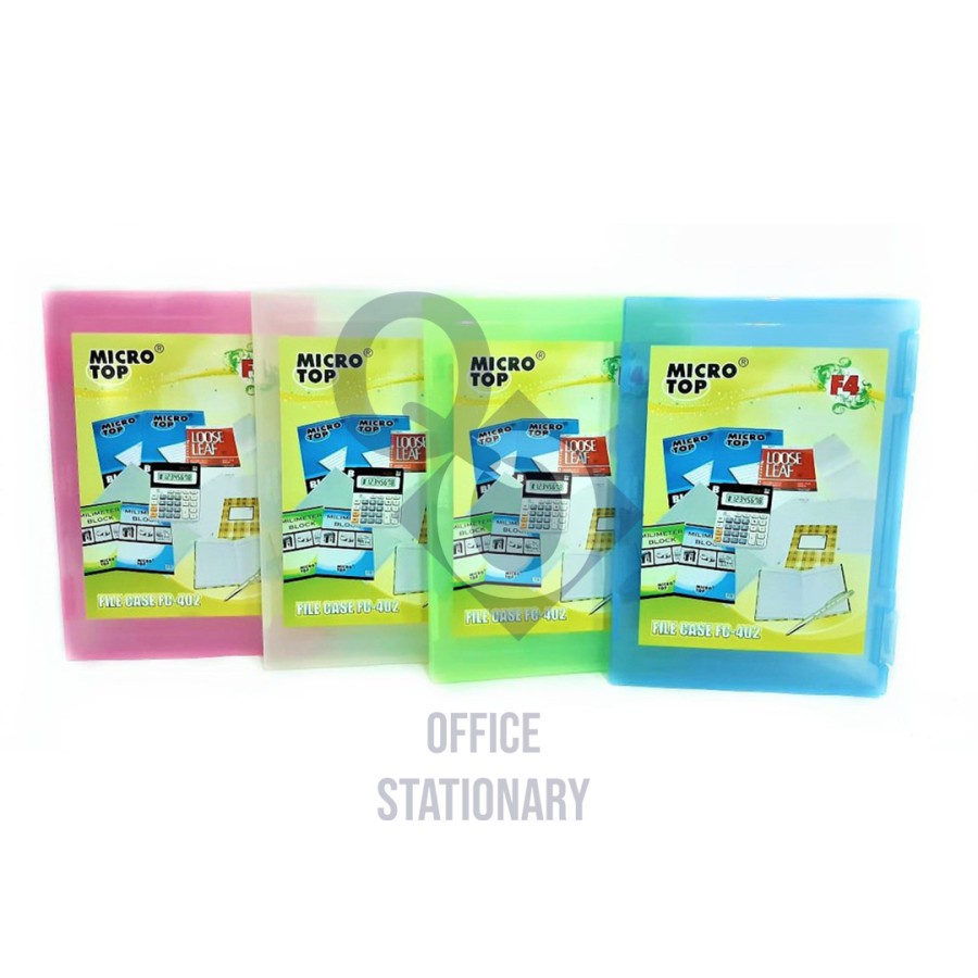 Jual File Case Dokumen Microtop / Box File ukuran F4 Folio plastik ...