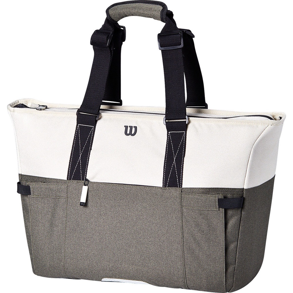 Jual Tas Tenis Wilson Totebag Women Wilson Tote Bag Cream Forest Green ...