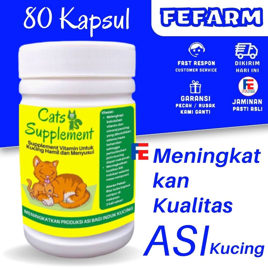 Jual VITAMIN PELANCAR AIR SUSU INDUKAN KUCING SUPLEMENT PERANGSANG ...