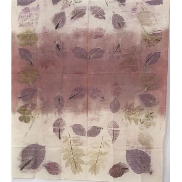 Jual Kain Ecoprint Fasnur Kreatif motif daun | Shopee Indonesia