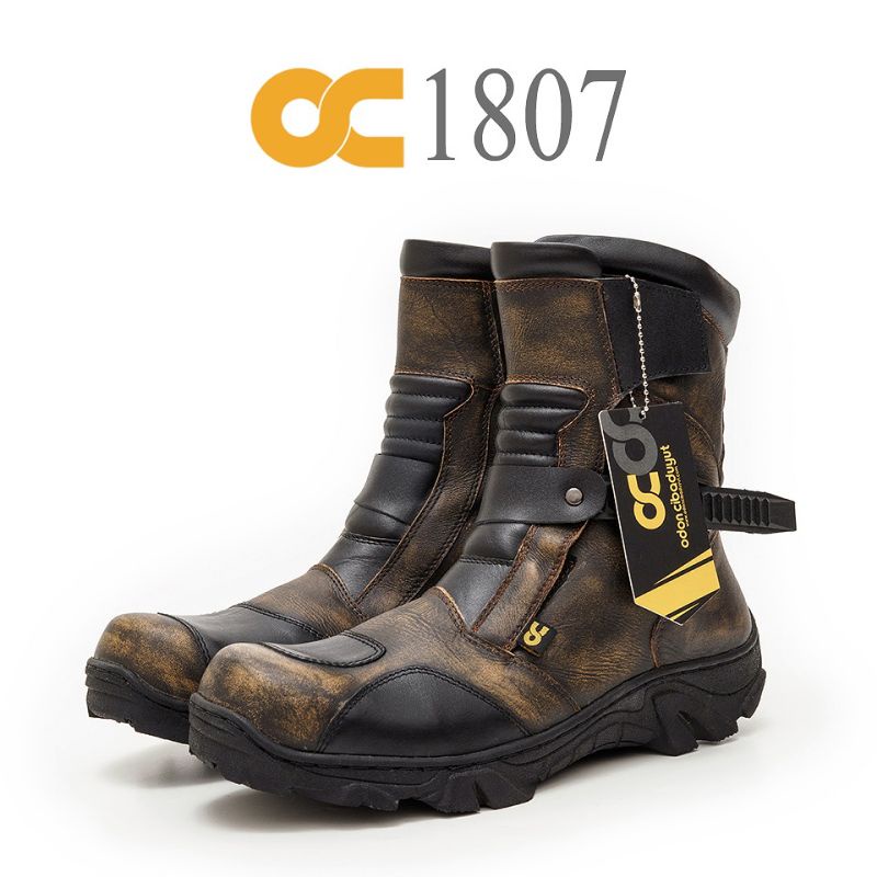 Jual OC1807,SEPATU KULIT BOOTH SAFETY PRIA TOURING ODON CIBADUYUT ...