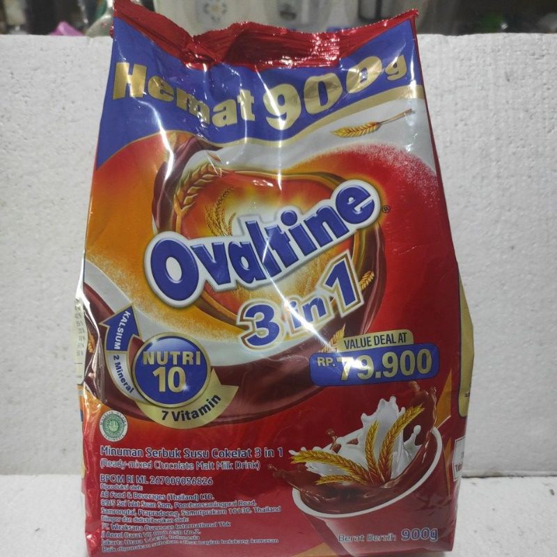 Jual Ovaltine 3 in 1 900 gram | Shopee Indonesia