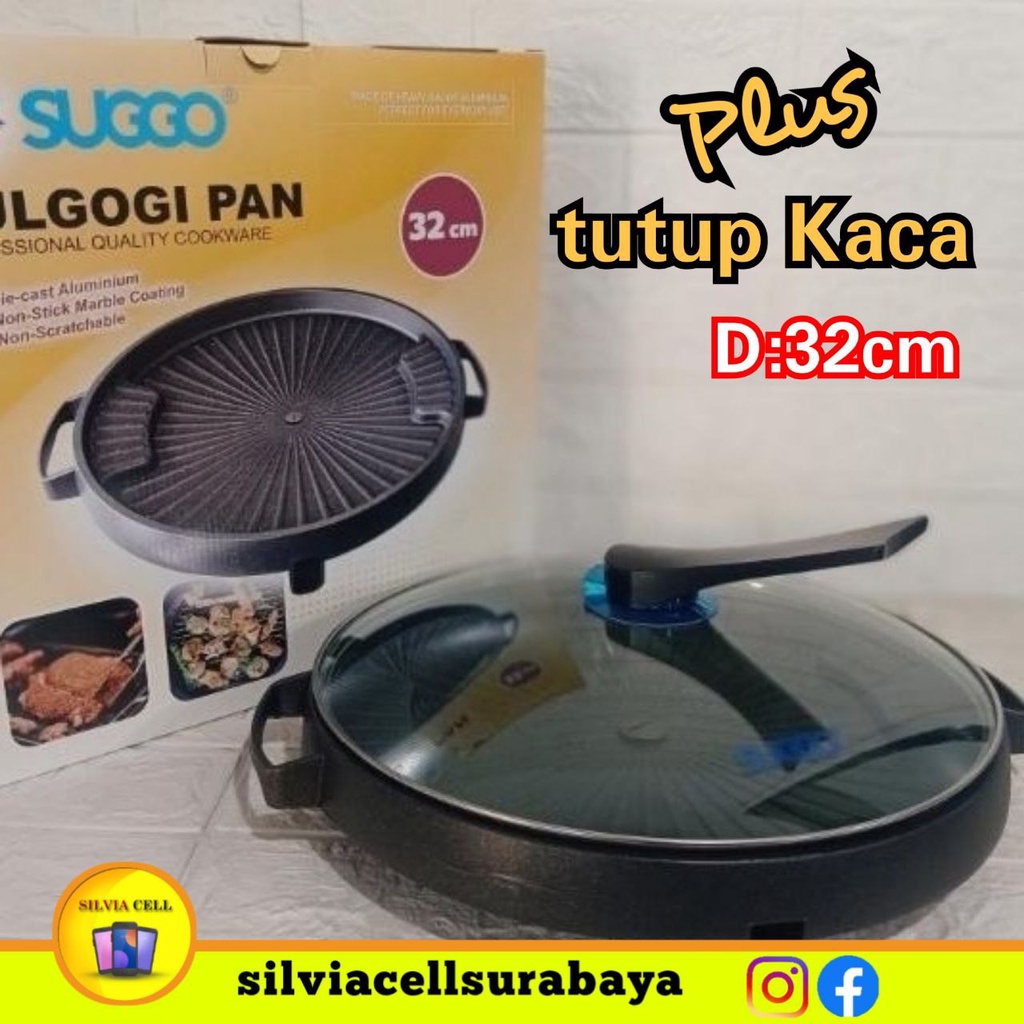 Jual Suggo Bulgogi Grill Pan 32cm Alat Panggang Korea Anti Lengket ...