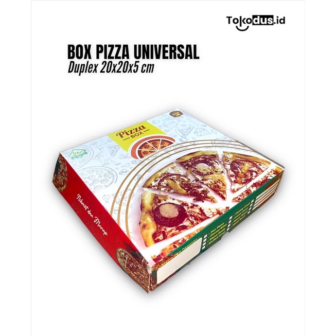 Jual Dus Pizza Besar ukuran 25x25x5 full color (isi 12 pcs) | Shopee ...