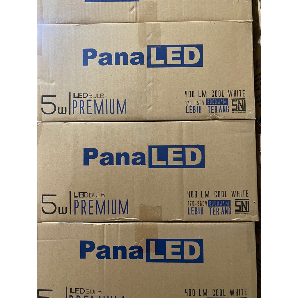 Jual PANALED PREMIUM 5 Watt 1 DUS / 1 KARTON ISI 100 Lampu LED Capsule 5W Bohlam E27 | Shopee ...