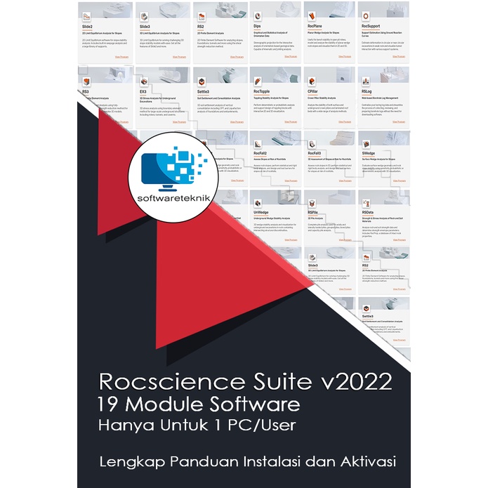 Jual Rocscience Suite Update 2022 19 Module Software Hanya Untuk 1 PC/User | Shopee Indonesia