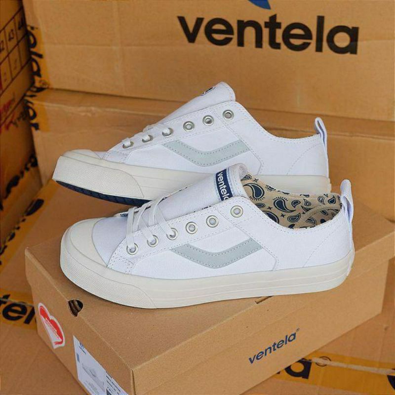 Jual Ventela Reborn Cream White Reflective Original Sepatu Ventella ...